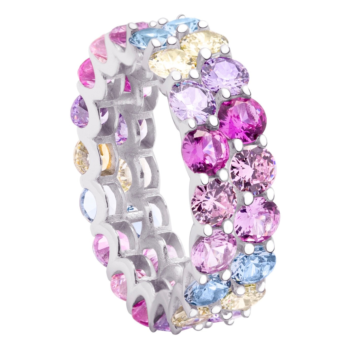 Valeria Ring - Elegante Pastell-Farben aus echtem Silber – BLAIR